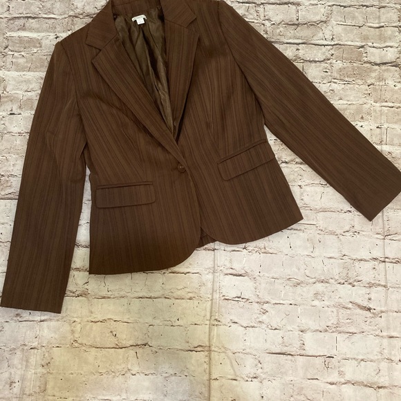Apt. 9 | Jackets & Coats | Nwot Apt9 Brown Stripes Suit | Poshmark
